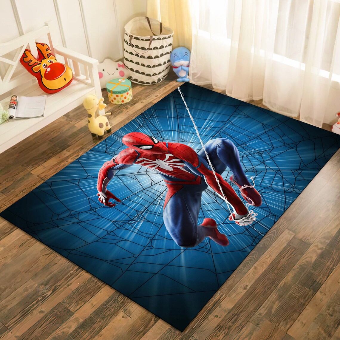 Spiderman Spiderman Rugspider Man Rug Area Rug Popular - Etsy