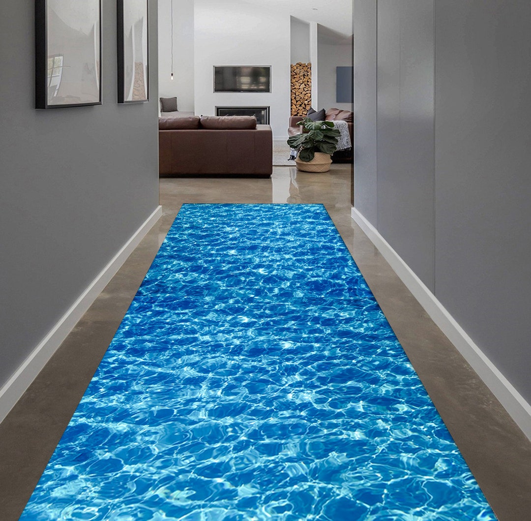 Sea,sea Runner Rug,clear Sea Rug,sea Look Runner Rug,beach Rug, Hallway ...