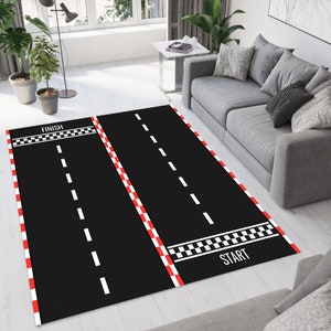 Race Track, Race Track Rug, Start Line, Finish Line, Racetrack Rug ...