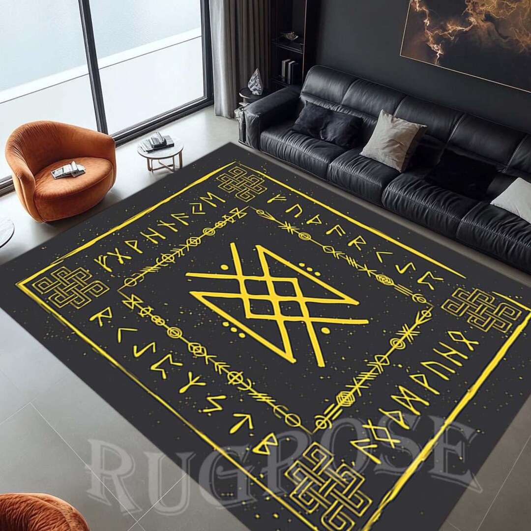 Scandinavian Mythology, Scandinavian Motifs, Viking, Viking Pattern Rug ...