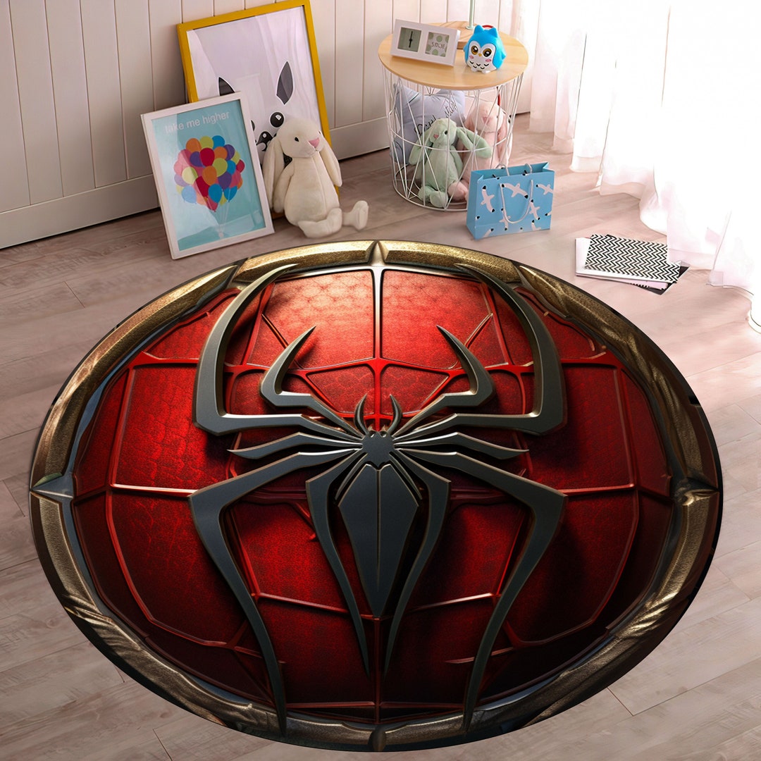 Spiderman, Spiderman Rug,spider Man Rug, Round Spiderman Rug, Popular ...