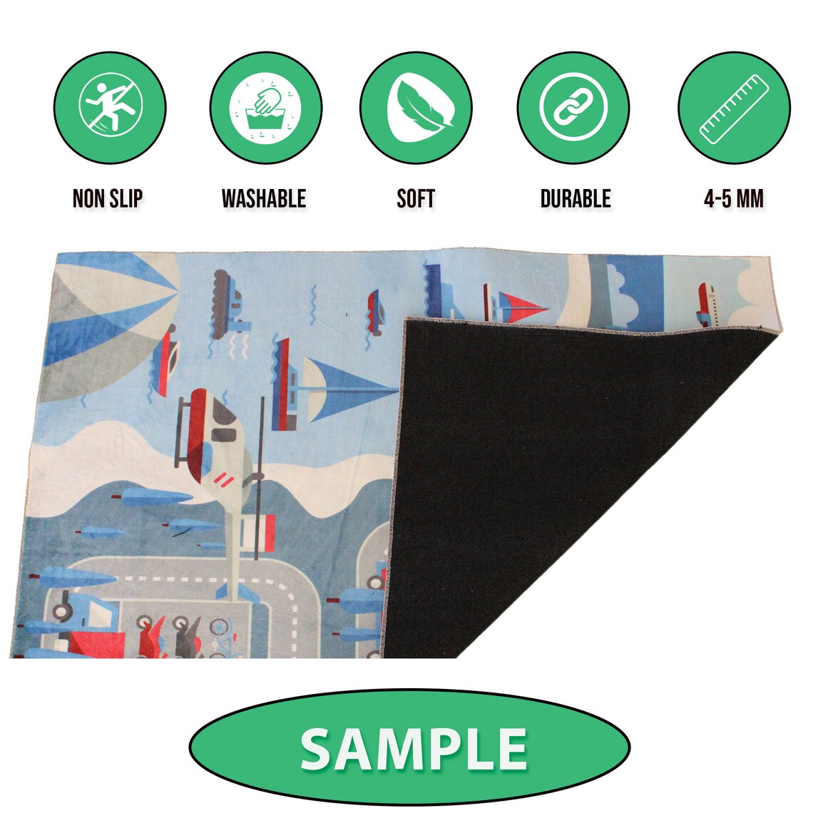 Nautical Ship Anchor Nautical Rugkids Room Rug Nautical - Etsy