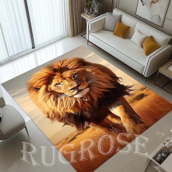Lion Rug - Etsy