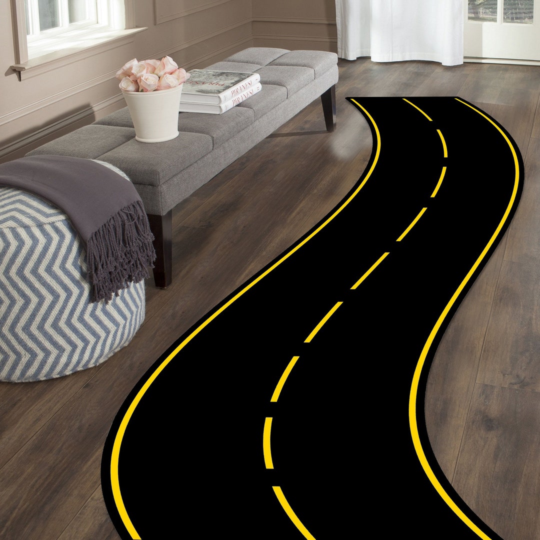 Race Track, Race Track Rug,curvy Racing Road,hallway Rug,long Racetrack ...