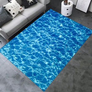 Sea, Sea Rug, Clear Sea Rug, Sea Look Rug, Beach Rug, Summer Rug,gift ...