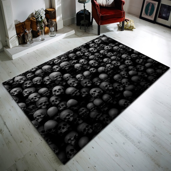 Skull Rug 3D Rug Skull Art Rug Skull Decor Fantastic Rug - Etsy