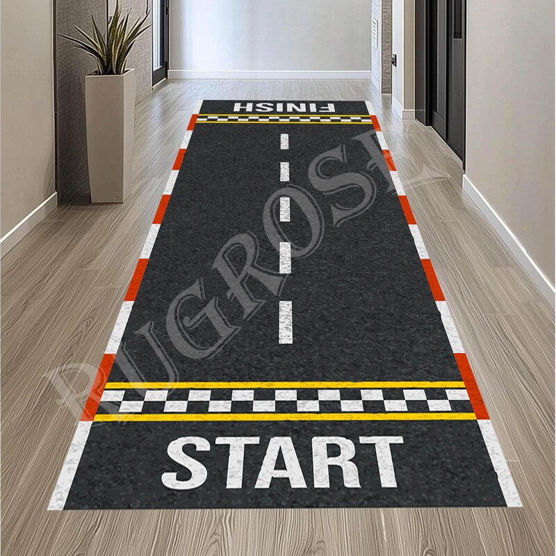 Race Track Rug - Etsy