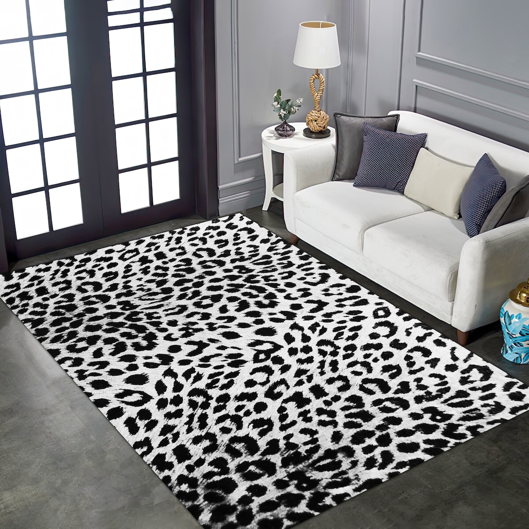 Leopard Pattern Rug, Leopard Rug, Leopard Themed Rug, Animal Rug, Gift ...