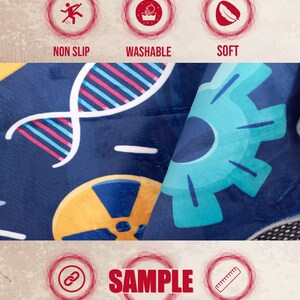 Science Education Rug, Education Rug, Hand Drawn Science Rug, Kids Room ...