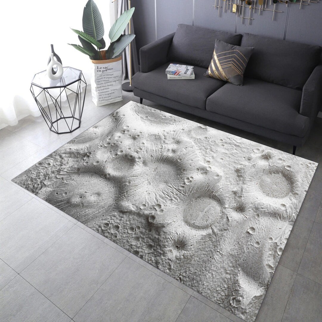 Moons Surface, Moons Crater, Moon Pattern Rug, Moon Rug, Space Rug, for ...
