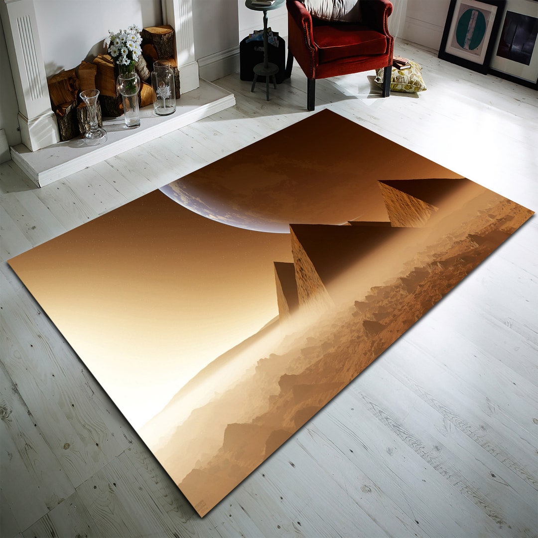 Ancient Egyptian Rug, Pyramid Rug, Pyramids Decor, Pyramid Pattern Rug ...