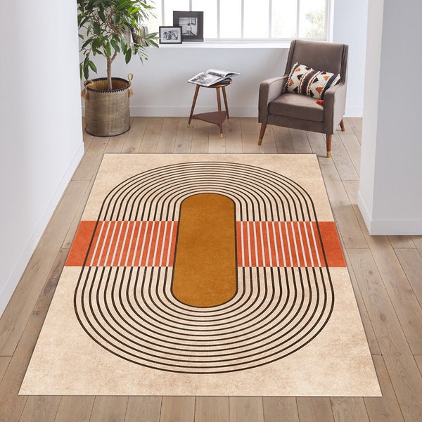 Mid Century Rug - Etsy