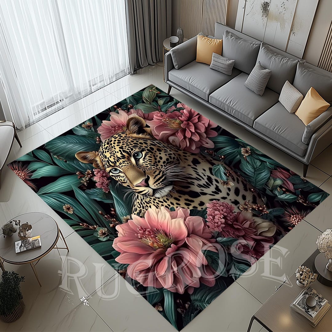 Tiger Rug,tiger Pattern Rug,tiger Design Rug,animal Themed Rug,oriental ...
