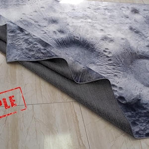 Moons Surface, Moons Crater, Moon Pattern Rug, Moon Rug, Space Rug, for ...