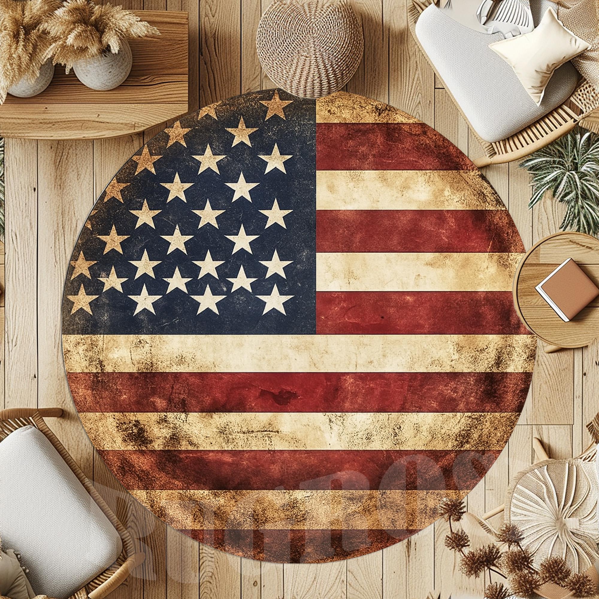 American Flag Boat Flooring