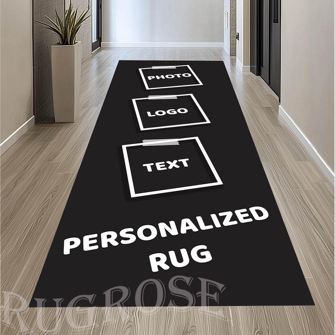 Custom Your Image Area Rug, Personalized Rug, Custom Runner Rug ...