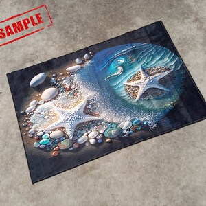 Sea Rug, Starfish, Starfish Rug, Beach Rug, Summer Rug, Gift Summer Rug ...