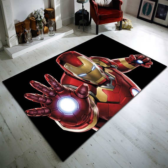 Iron Man Rug Iron Man Iron Man Gift Child Rug kids Room - Etsy