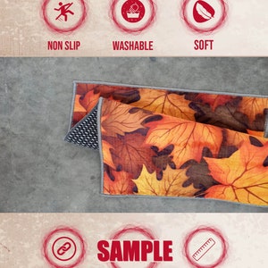 Fall Rug, Autumn Rug, Leaf Pattern Rug, Decor Leaves Rug, Living Room ...