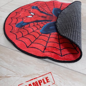 Spiderman, Spiderman Rug,spider Man Rug, Area Rug, Popular Rug, Round ...