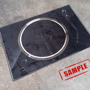 Record Rug, Record Patterned Rug, Record Player Rug,old Wooden Record ...