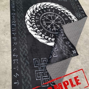 Scandinavian Mythology, Scandinavian Motifs, Viking,viking Pattern Rug ...