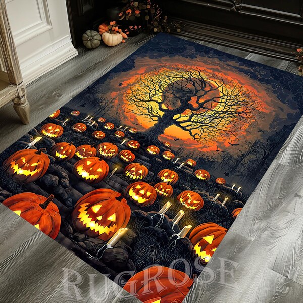 Halloween Rug - Etsy