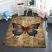 Butterfly Rug Butterflies Butterfly Themed Rug Animal Rug - Etsy