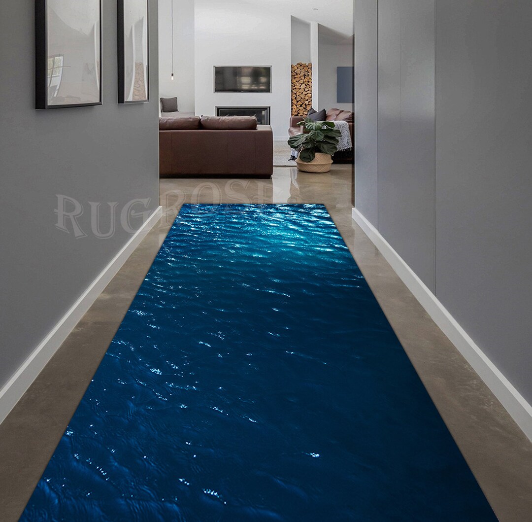 Sea,sea Runner Rug,clear Sea Rug,sea Look Runner Rug,beach Rug, Hallway ...