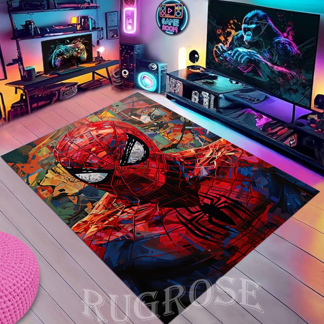 Spiderman, Spiderman Rug, Spider Man Rug, Spiderman Carpet, Spider Man ...