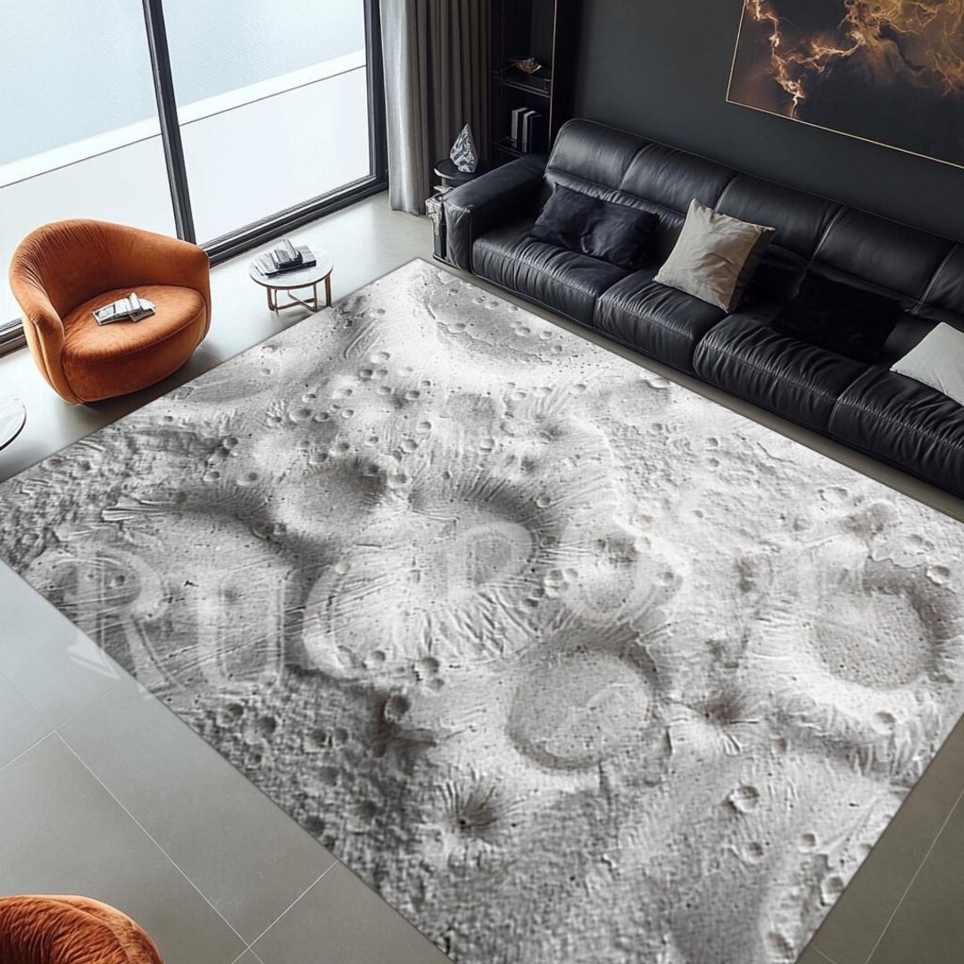 Moons Surface, Moons Crater, Moon Pattern Rug, Moon Rug, Space Rug, for ...