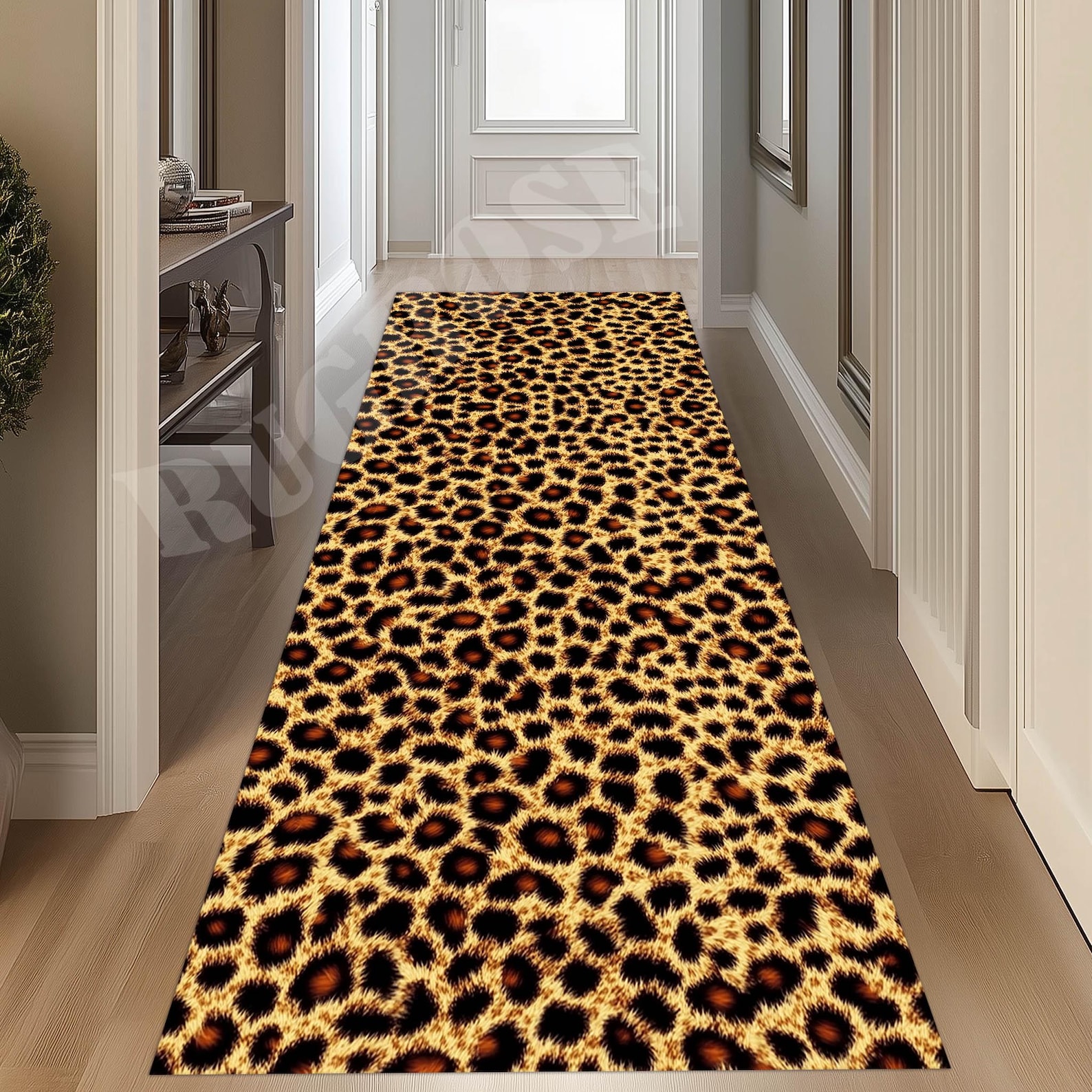Leopard Print Runner Rug, Non-slip Hallway Rug - Etsy