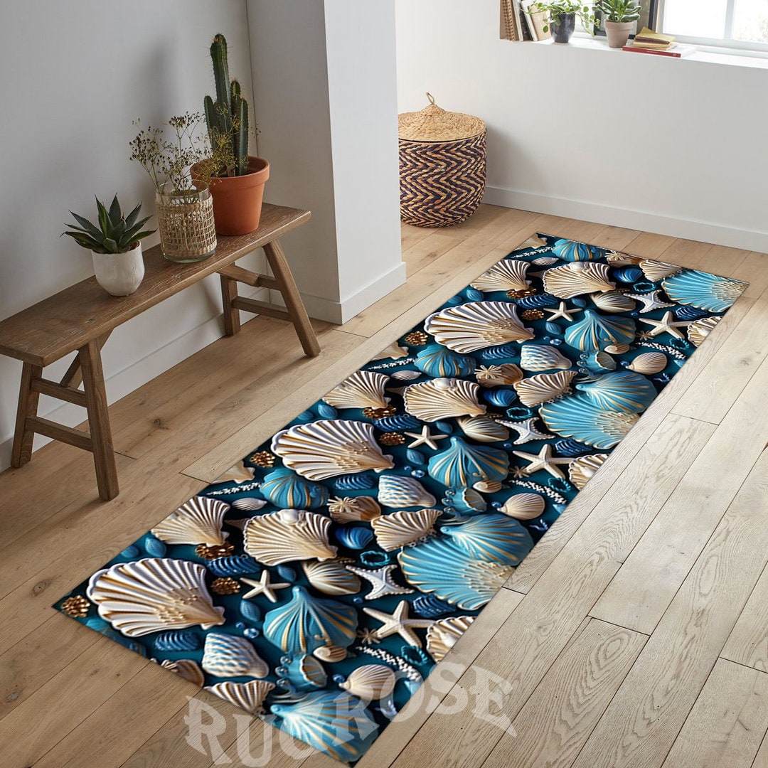 Starfish, Starfish Rug, Starfish Runner Rug, Sea Rug, Sea Runner Rug ...