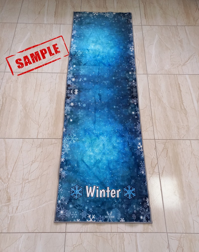 Christmas Tree Runner Rug, Non-slip Cotton Base - Etsy