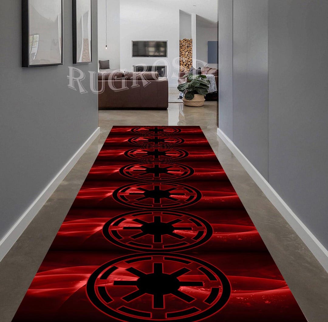 Star Wars Rug, Red Starwars Rug, Starwars Runner Rug,starwars Floor Rug ...