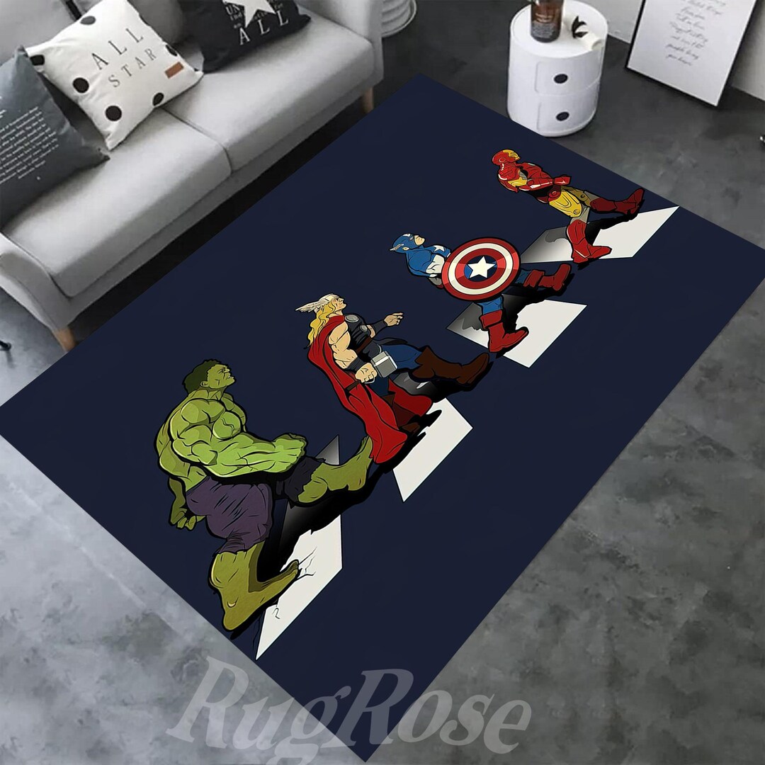 Super Hero Rug,superheroes,hulk Rug,spiderman Rug,ironman Rug,kids Room ...