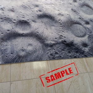 Moons Surface, Moons Crater, Moon Pattern Rug, Moon Rug, Space Rug, for ...