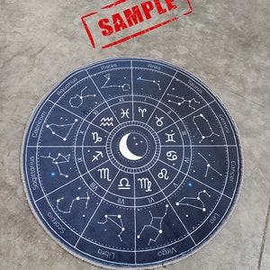 Astrology Rug, Zodiac Rugs, Horoscope Design Rug, Astrology Design Rug ...