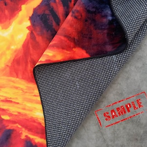 Lava Rug, Hot Lava Rug,volcano Floor Rug, Lava Pattern Rug, Home Decor ...