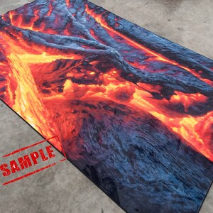 Lava Rug, Hot Lava Rug,volcano Floor Rug, Lava Pattern Rug, Home Decor ...