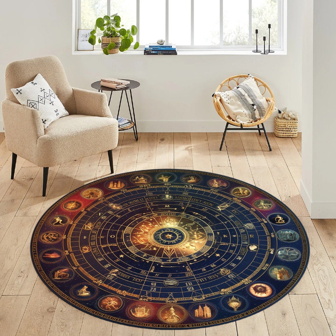 Astrology Rug, Zodiac Rugs, Horoscope Design Rug, Astrology Design Rug ...