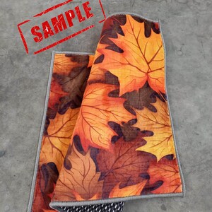 Fall Rug, Autumn Rug, Leaf Pattern Rug, Decor Leaves Rug, Living Room ...