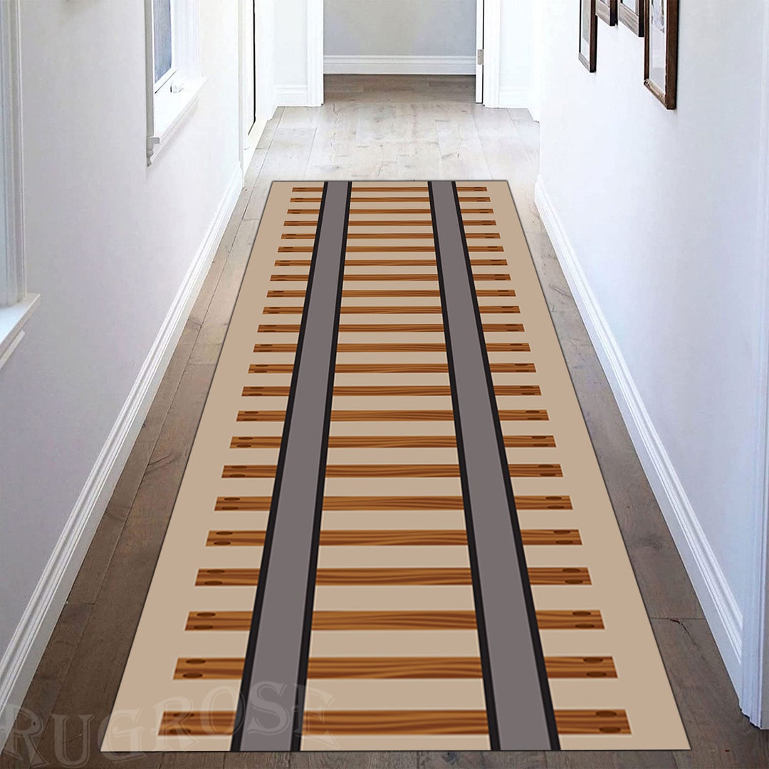 Train Tracks, Train Track Rug, Train Tracks Pattern Rug,train Track ...