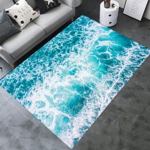 Sea, Sea Rug, Clear Sea Rug, Sea Look Rug, Beach Rug, Summer Rug, Gift ...