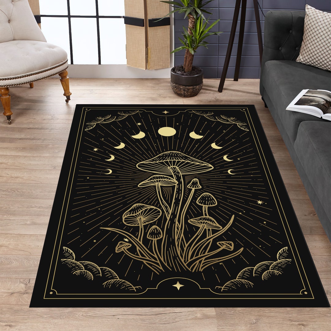 Mushroom Rug, Mushroom, for Living Room Rug, 3D Rug,home Decor Rug ...