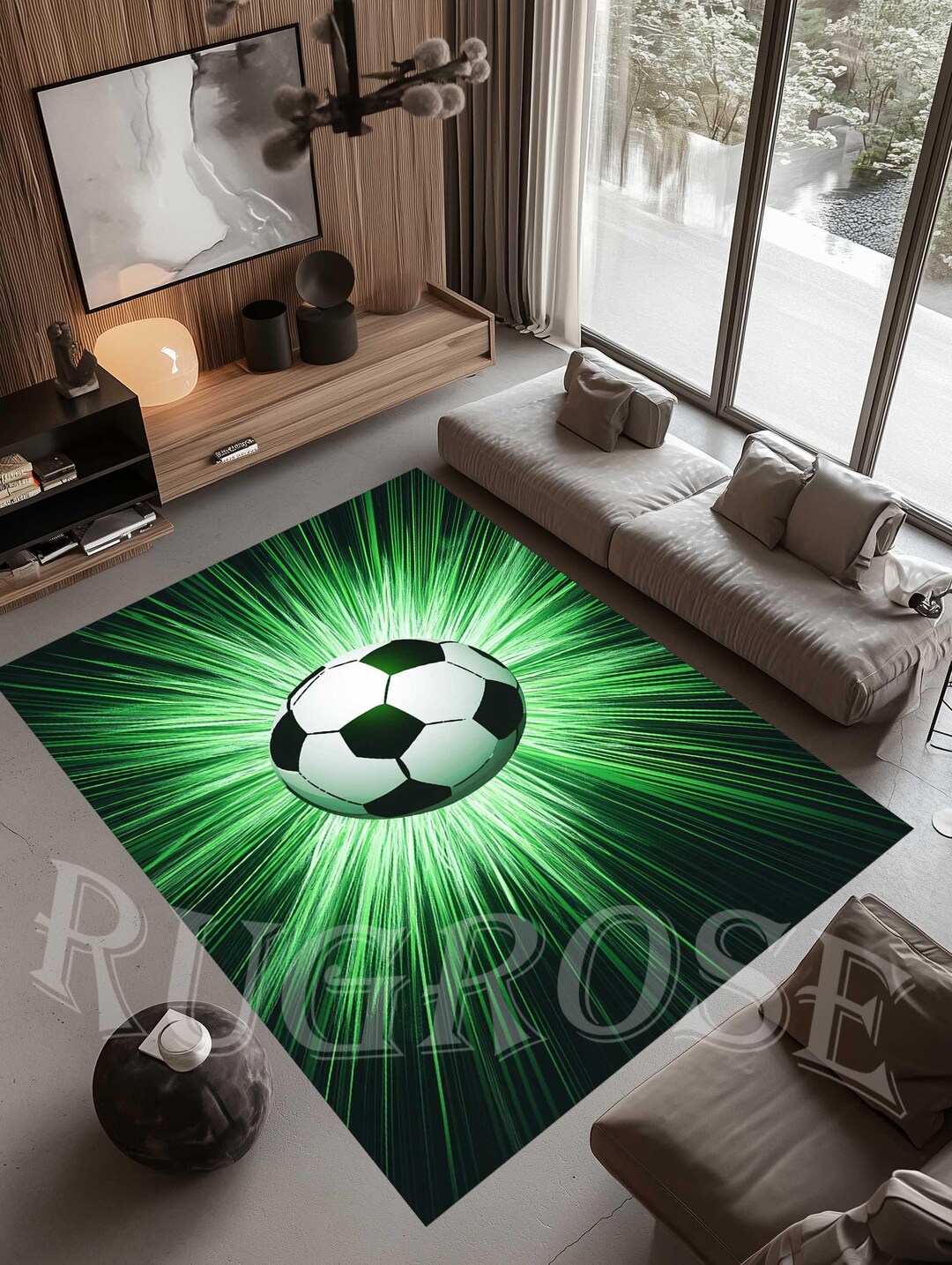 Soccer Rug, Football Rug, Football Field Ball,football Ball Rug,sports ...