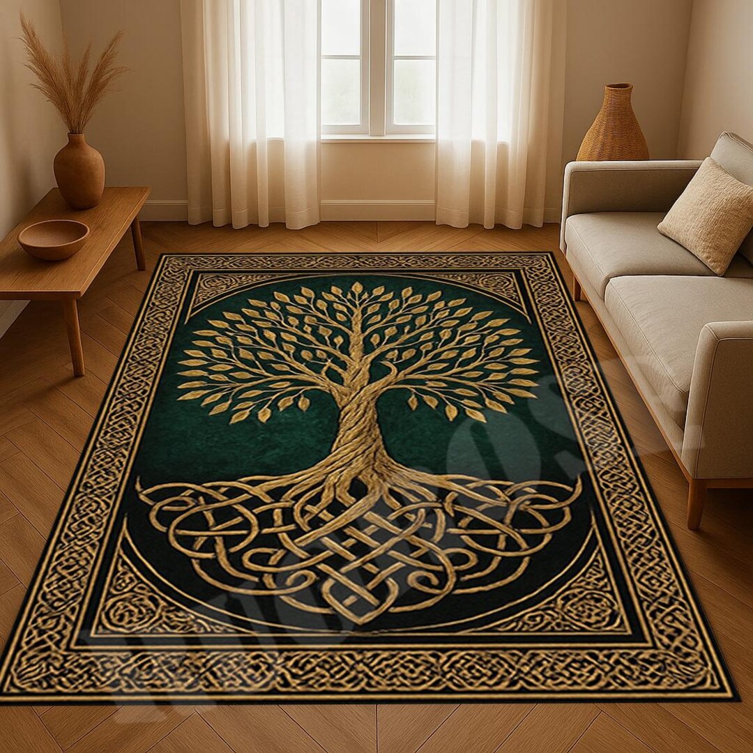 Tree of Life Rug, Tree of Life Decor, Tree of Life Area Rug, Tree Rug ...