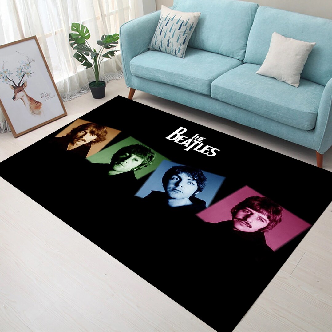The Beatles Gift, the Beatles Rug, Rock Band ,music Rug, Fan Rug, Best ...