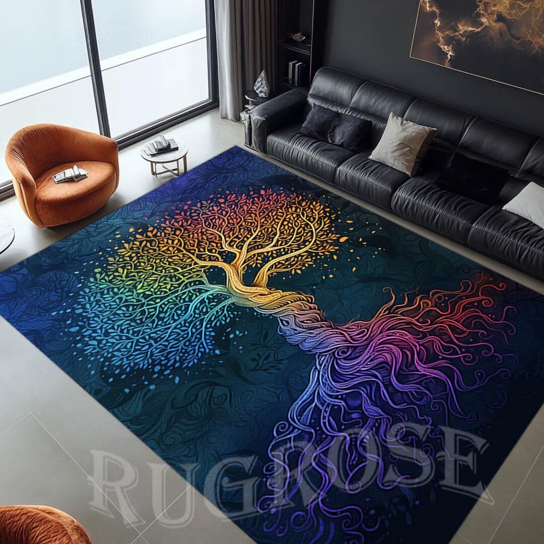 Tree of Life, Neon Tree of Life Rug, Tree of Life Decor, Tree of Life ...