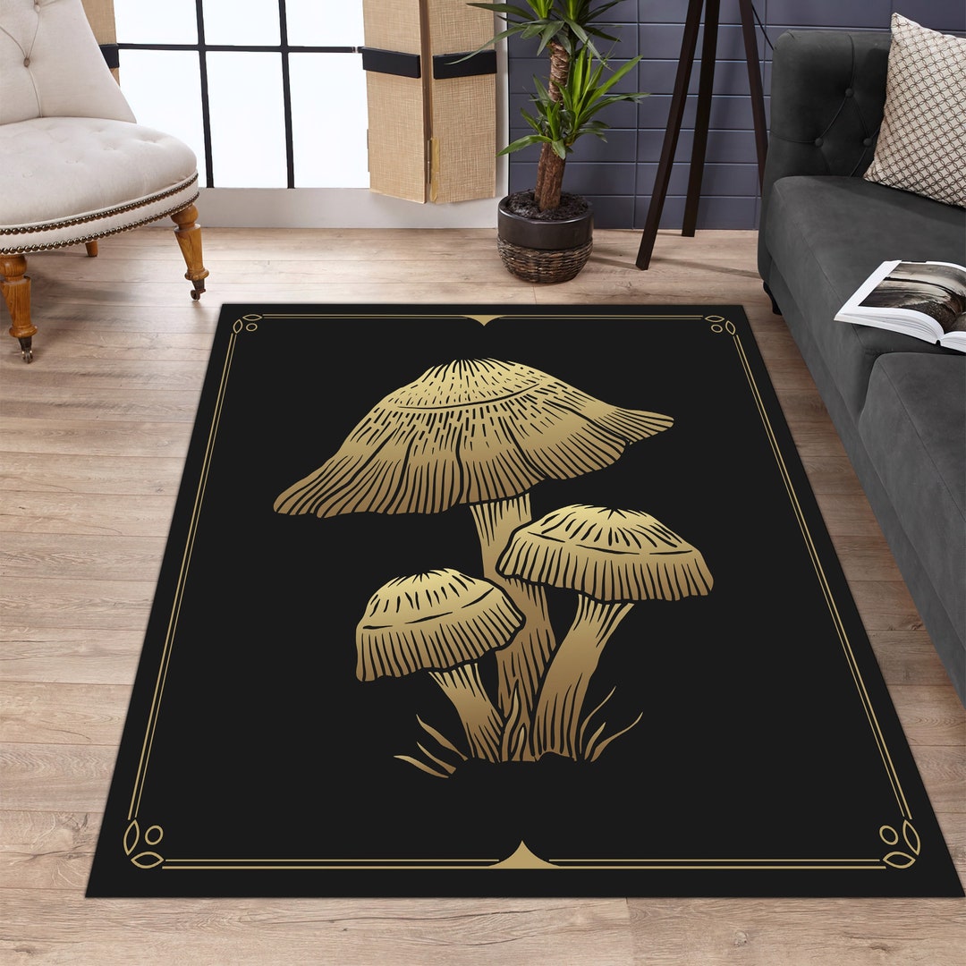 Mushroom Rug Mushroom for Living Room Rug 3D Rughome Decor - Etsy